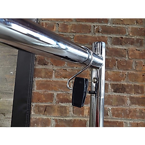 NAHANCO 610B12 Boot Clip Hanger, Chrome, Black Plastic Clip, 4.5” (Pack of 12)