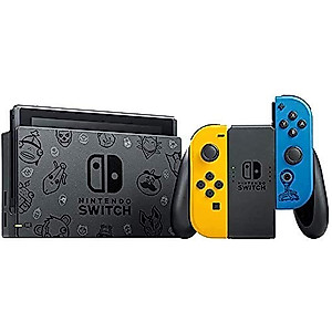 Nintendo Switch Bundle with Carrying Case & SD Card: Nintendo Switch 32GB Console with Neon Red and Blue Joy-Con, 12-Month Individual Membership Online, TWE 128GB Micro SD Card (Renewed)