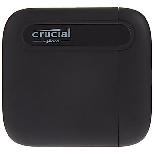 Crucial X6 4TB Portable SSD - Up to 800MB/s - PC and Mac - USB 3.2 USB-C External Solid State Drive - CT4000X6SSD9