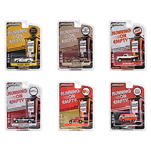 Running on Empty 6 Piece Set Series 16 1/64 Diecast Model Cars by Greenlight 41160SET