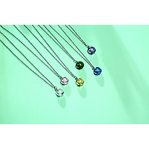 VNOX Pack of 6 Color Cremation Jewelry Glass Urn Necklace for Ashes Holder Memorial Ash Keepsake Jewelry with