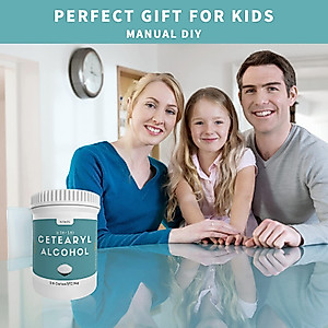 9.6 Ounce Cetearyl Alcohol for Making Lotions, Premium Cetearyl Alcohol Granules, Smooth and Emollient, Fresh and Pleasant, Suitable for Making Conditioners, Scrubs, Creams and More