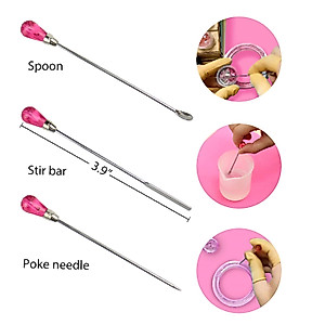 LET'S RESIN Jewelry Making Kit with 16 Silicone Molds, 100 Eye Pins, and Tools for Resin Crafts