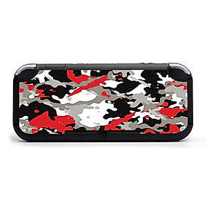 MightySkins Skin Compatible with Nintendo Switch Lite - Red Camo | Protective, Durable, and Unique Vinyl Decal Wrap Cover | Easy to Apply, Remove, and Change Styles | Made in The USA