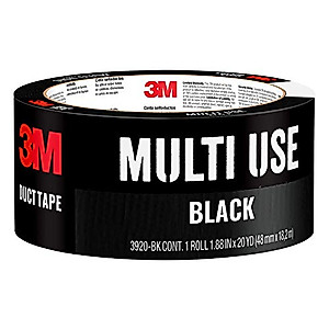 3M 3920-BK Multi Use Colored Duct Tape, 20 Yards, Black