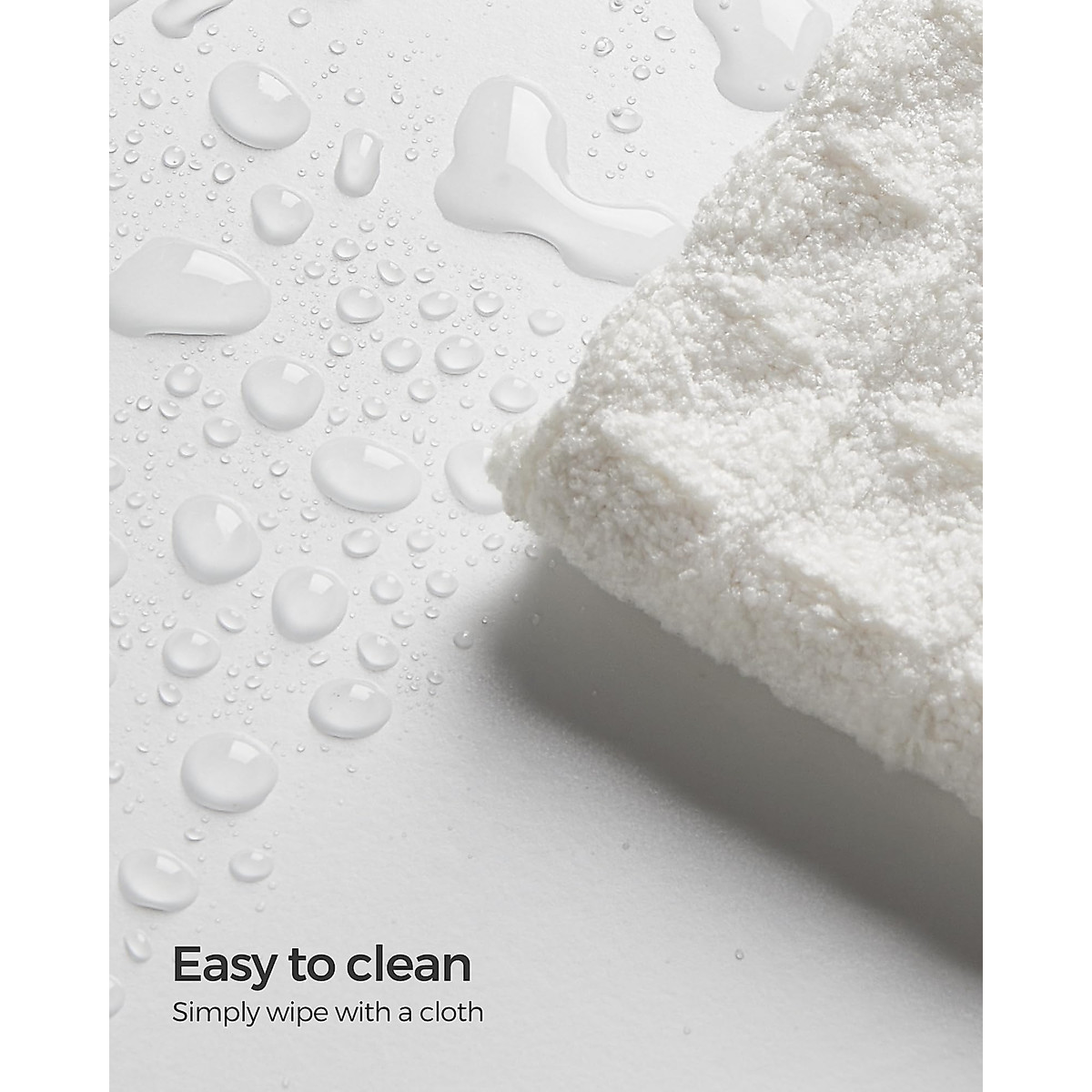 SONGMICS Floating Shelves, Set of 3 Wall Shelves, 23.6-Inch Wide, for Photo Frames and Trinkets, for Living Room, Home Office, Kitchen, Bathroom, White ULWS061W01