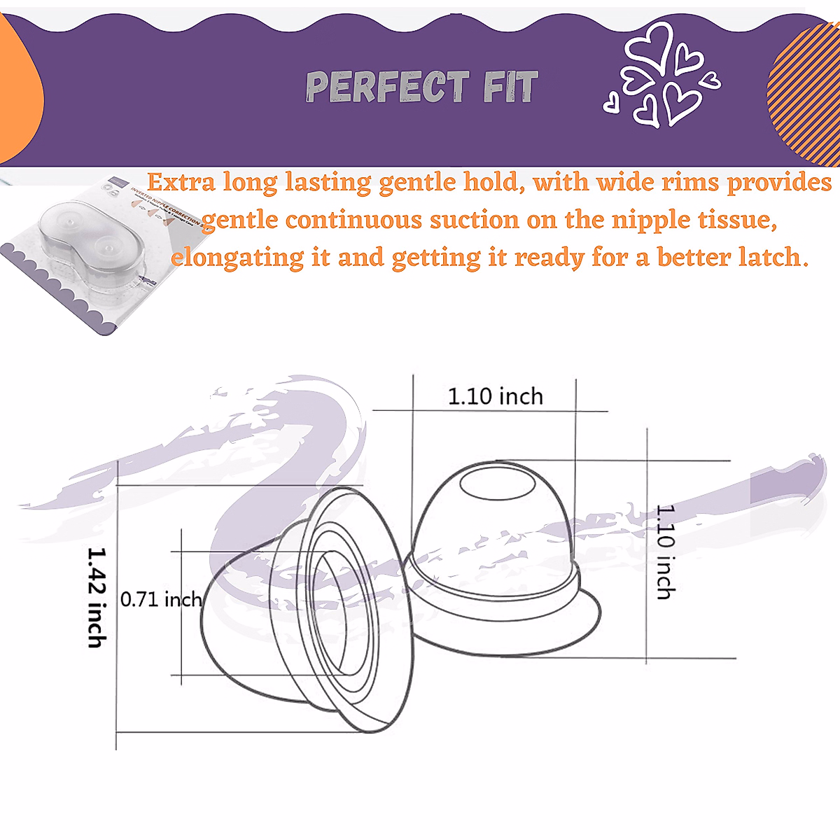 Breastfeeding Nipple Shield Enhancer Pair - Nip Puller Enhancer for Flat Shy and inverated Nipple Corrector Latch Assist I Inverted Flat Shy Nipples I Nursing Mother - Corrector Guard Protector