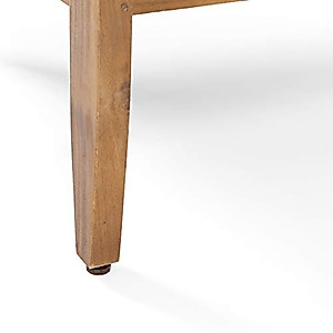 Christopher Knight Home Daisy Outdoor Club Chair with Cushion (Set of 4), Teak Finish, Cream