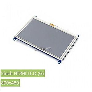 5inch 800x480 Resistive Touch Screen LCD Display Monitor HDMI Interface Supports Raspberry Pi 4 3 2 Model B A+ B+ BB Black Banana Pi Supports Game Console XBOX360 Sony PS4 Nintendo Switch @XYGStudy