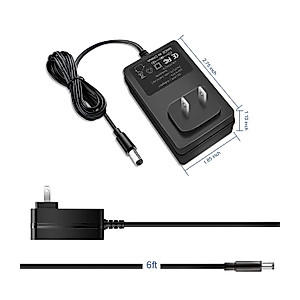 9V 2A Power Supply AC 100-240V to DC 9Volt 500mA 1500mA 2Amp 18Watt, 5.5x2.5mm Plug Wall Adapter for Arduino Elliptical Machine LEDs Router Speaker Camera CCTV etc.(Regulated Switching Power Charger)