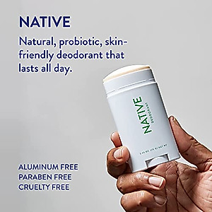 Native Deodorant | Natural Deodorant for Women and Men, Aluminum Free with Baking Soda, Probiotics, Coconut Oil and Shea Butter | Eucalyptus & Mint and Charcoal - Variety Pack of 2