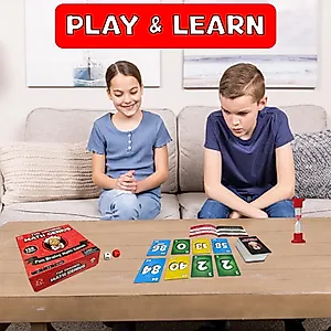 JOiFuli The Original Math Genius Card Game: STEM Educational Math Game Addition, Subtraction, Multiplication, Division, All Education Levels Ideal for Homeschooling, Classroom, and Group Learning
