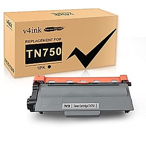 v4ink Compatible Toner Cartridge Replacement for Brother TN-750 TN750 TN-720 High Yield Toner Black for Brother hl-5470dw hl-6180dw HL-5450dn dcp-8110dn mfc-8710dw mfc-8950dw Printer, 1 Pack