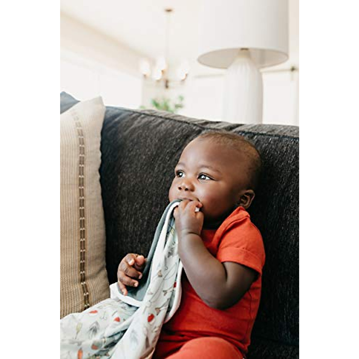 Copper Pearl Baby Security Blanket Set of 2 - Portable Size for Self-Soothing On-The-Go, Ideal Baby Blankets for Boys and Girls, Ultra-Soft, and Gift-Ready Loveys - Trout