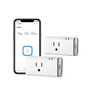 SONOFF S31 WiFi Smart Plug with Energy Monitoring, 15A Smart Outlet Socket ETL Certified, Work with Alexa & Google Home Assistant, IFTTT Supporting, 2.4 Ghz Wi-Fi Only 2-Pack