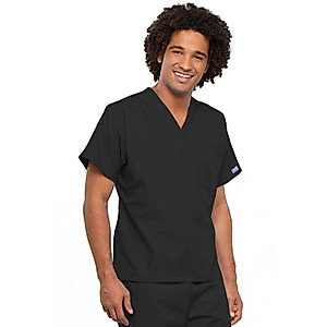 Cherokee Originals Unisex V-Neck Scrubs Shirt, Black, Large