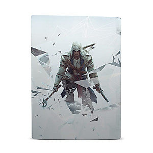 Head Case Designs Officially Licensed Assassin's Creed Connor III Graphics Matte Vinyl Faceplate Sticker Gaming Skin Decal Cover Compatible With Sony PlayStation 5 PS5 Digital Edition Console