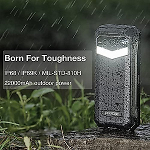 DOOGEE S100 Pro 5G Rugged Smartphone, 20GB+256GB, 66W/10800mAh Battery, 120Hz 6.58" Camera, IP68 Waterproof, Dual Speakers, Night Vision, NFC, OTG