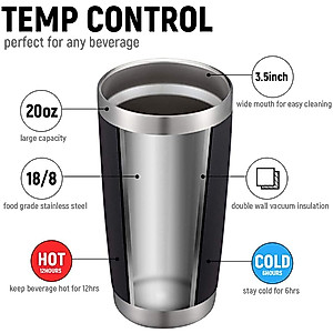 ATHAND With God All Things Are Possible Inspirational Tumblers with Lid & Straw 20 Oz | Insulated Stainless Steel Vacuum Wine Tumbler Coffee Mug | Best Christian Religious Gifts For Women Men (Black)