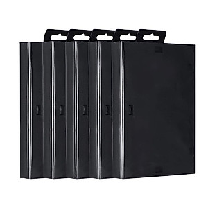 5PCS For Sega Game Cartridge Empty Shell Box Case Replacement (Black)