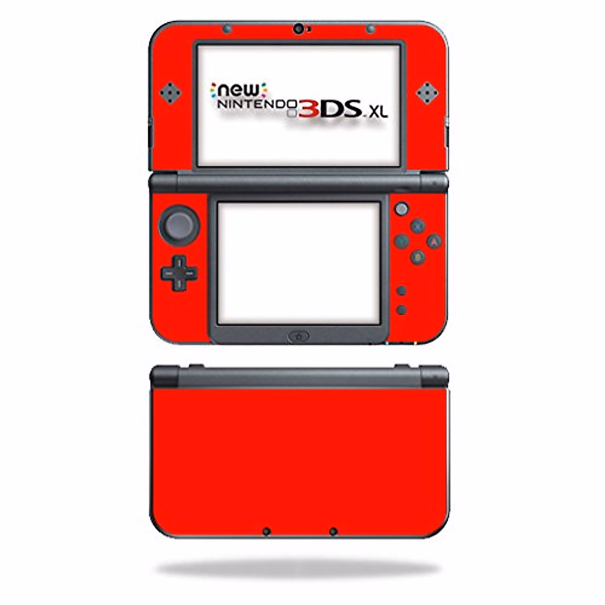 MightySkins Skin Compatible with New Nintendo 3DS XL (2015) Cover wrap Sticker Skins Solid Red