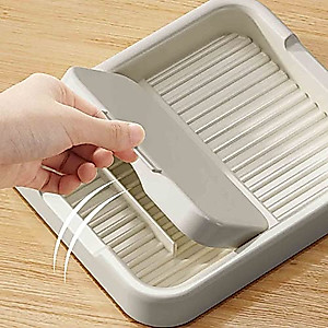 Foldable Lid Rack, Foldable Pot Cover Rack, Multifunctional Kitchen Spatula Soup Spoon Stove Countertop Shelf Pot Lid Storage Shelf, White(White)