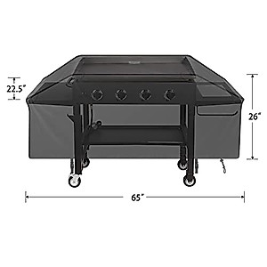 iCOVER 36 inch Griddle Cover for Blackstone, Waterproof Lightweight Polyester Barbecue Cover Flat Top Gas Grill Cover for Blackstone 36" Griddle Cooking Station for Camp Chef