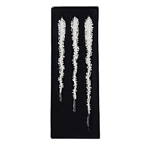 Kurt S. Adler 7.5-9.5-Inch Glass Pearl Icicle, 3 Piece Set Ornaments, Multi