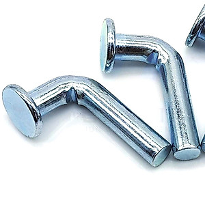 Lokatall 50pcs Heavy Duty J Bolt Safety Universal Pins Pallet Rack Safety Bolts Universal Pallet Rack Drop Pin for Warehouse, Home or DIY Pallet Racks & Shelving Units