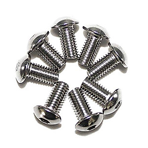 100 Pcs M3-0.50 x 8mm Button Head Socket Cap Screws, Passivated 18-8 Stainless Steel, Allen Hex Drive, ISO 7380, by Fullerkreg,Come in an Easy-use Storage Case