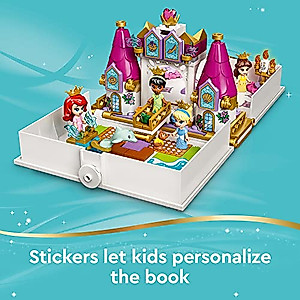 LEGO Disney Ariel, Belle, Cinderella and Tiana’s Storybook Adventures 43193 Building Toy for Kids; New 2021 (130 Pieces)