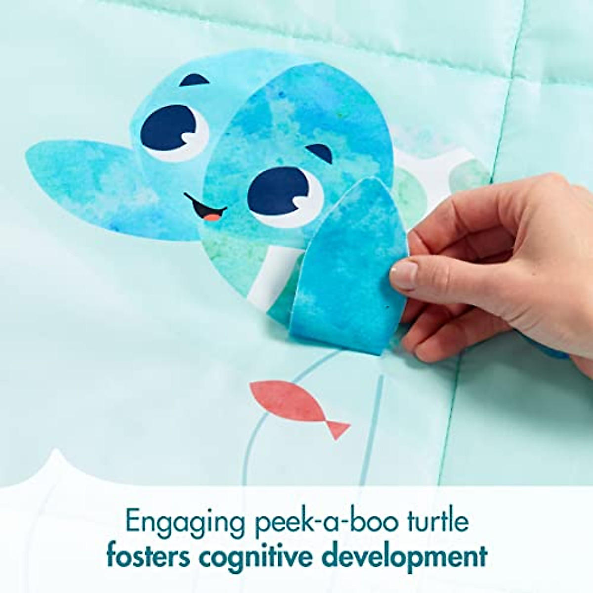 Tiny Love Outdoor Picnic Mat, XL Space Offers Plenty of Room for Play and bonding, Treasure The Ocean