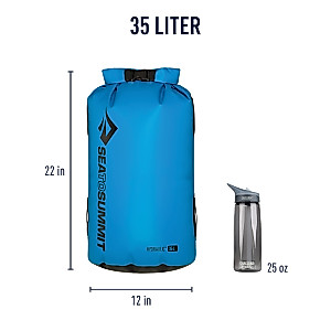 Sea to Summit Hydraulic Dry Bag, Heavy-Duty Dry Storage, 35 Liter, Blue