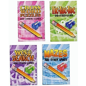 Happy Deals ~ Fun Games Activity Coloring Books | 3 Inch | 36 Pc Bulk Class/Group Pack