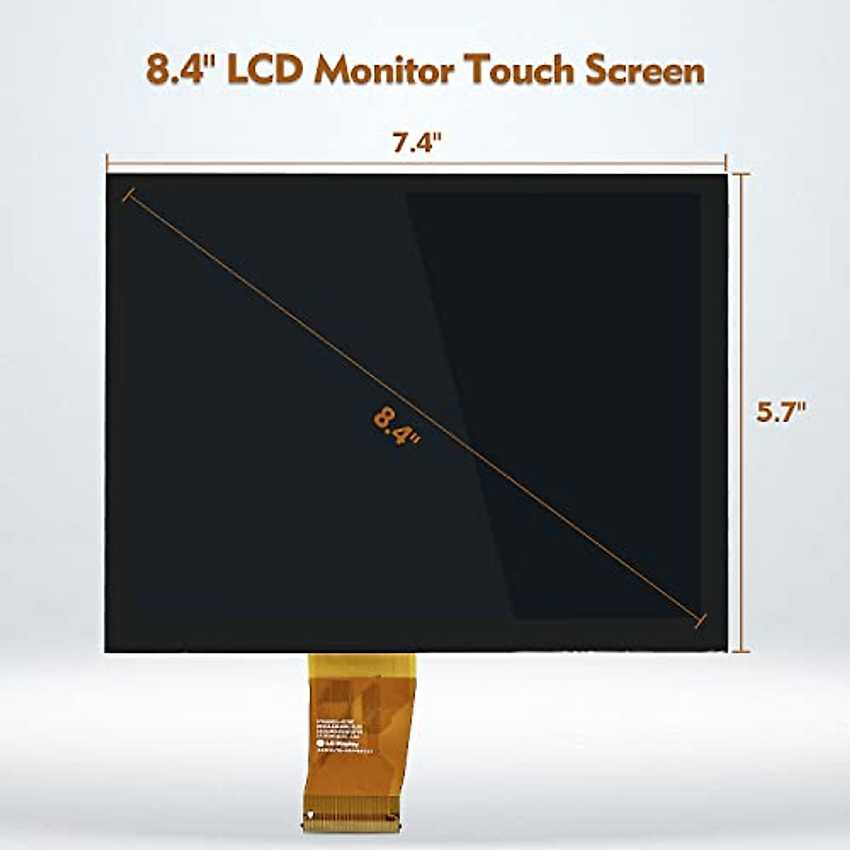 Replacement 8.4" Uconnect 4C UAQ LCD Monitor Touch-Screen, Compatible with 2017-2021 Je-e-p Chrysler Dodg-e Ram LA084X01-SL01 LA084X01SL02(Digitizer Included)