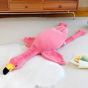 Yuthsona Pink Flamingo Stuffed Animal Plush Pillow Toys Giant Stuffed Animal Plush Doll Cozy Flamingo Plush Sleeping Pillow Gifts for Kids Birthday Decoration