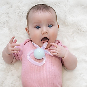 Joymax Baby Teething Toys, BPA-Free and CPSIA Certified Soft Freezable Rattle Molar Teether Toothbrush for Babies 0-6 Month - Food Grade Silicone - Dishwasher & Freezer Safe