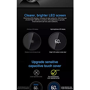 500ml Thermos Stainless Steel Double Wall Vacuum Flask Smart Water Bottle with LED Screen for Temp (White)