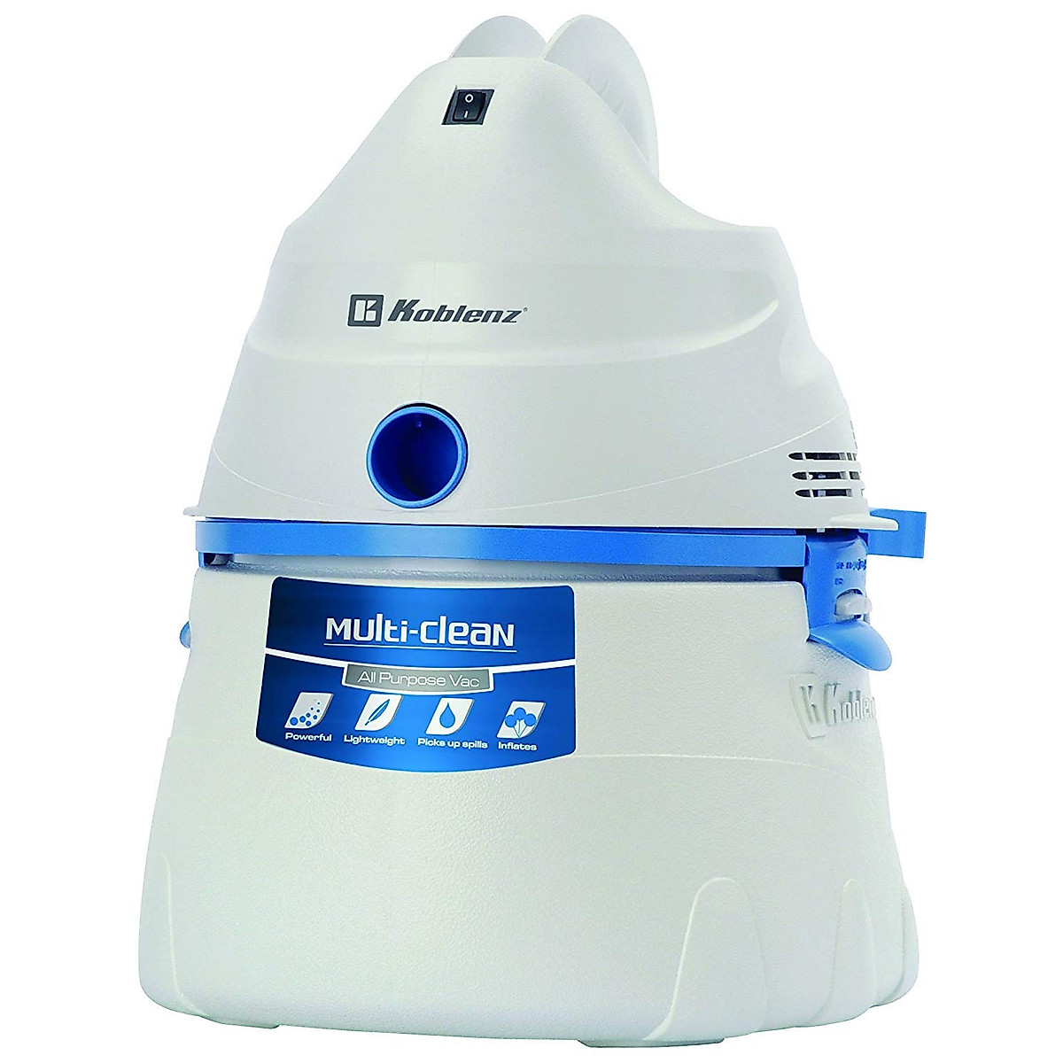 Koblenz 3-Gallon All Purpose Wet/Dry Vacuum-Corded, White
