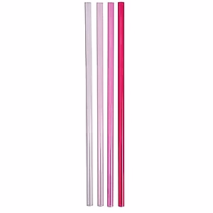 Stanley Quencher Tumbler Straws for 40 oz | Reusable Replacement Straws for Tumbler with Handle | Stainless Steel Drinking Cup Accessory | BPA-Free | Pink Multi Pack