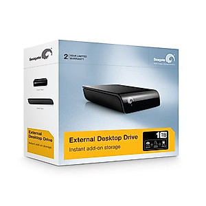 Seagate USB 2.0 External Hard Drive 1 TB USB 2.0 External Hard Drive ST310005EXA101-RK - Black