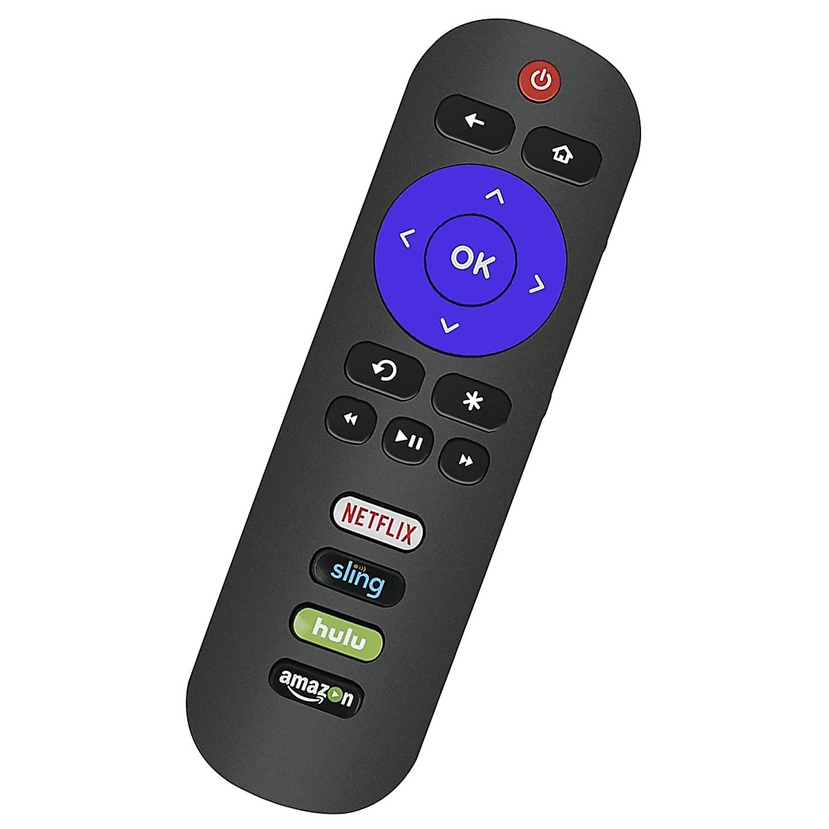 Remote Control Compatible with All TCL Roku TV with Netflix-Sling-Hulu-Amazon Buttons