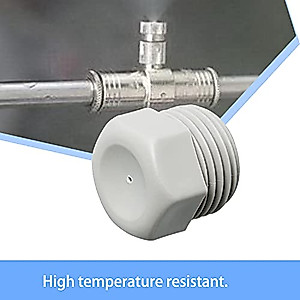 Aopin Garden Lawn Misting Nozzles PP 2mm / 0.079" Atomizing Mister Sprayer Nozzle Suitable For Outdoor Cooling, Garden Irrigation, Fountain, Crop Nutrient Injection, Greenhouse 4 Pcs