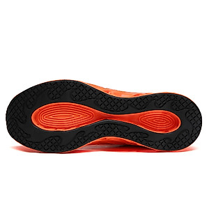 Fetgrhi Sport Running Shoes for Women Sneakers Orange Size 8.5 Casual Athletic Tennis Walking Esay Shoes Mesh Breathable Gym Trail Workout Jogging Shoes