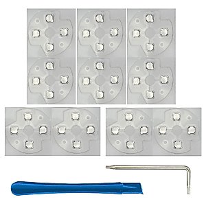 Onyehn D-Pad Button Conductive Film Sticker,Metal Dome Switch Sticker Replacement Kit for Xbox One Controller(10 Pack)