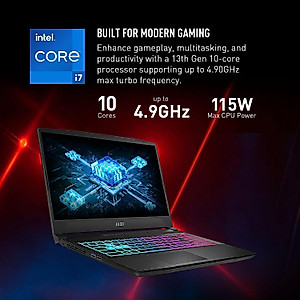 MSI Katana 17 B13VFK 2023 Gaming Laptop 17.3" FHD IPS 144Hz 10-Core Intel i7-13620H 32GB DDR5 4TB SSD NVIDIA GeForce RTX 4060 8GB GDDR6 Wi-Fi 6 RGB Backlit Keyboard Windows 11 Pro w/ONT 32GB USB