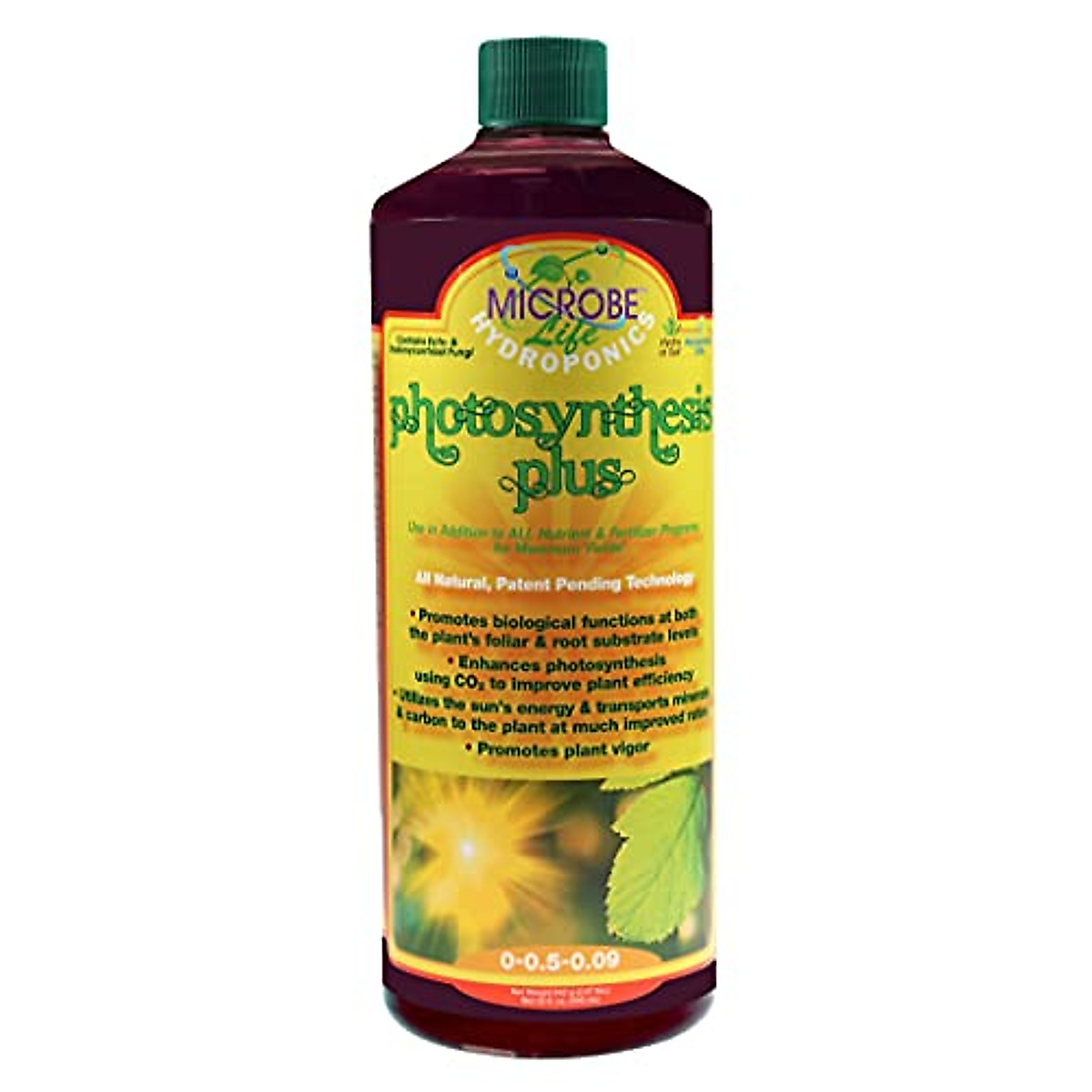 MICROBE Life HYDROPONICS Premium Photosynthesis Plus Liquid Nutrients for Hydroponics to Grow Fruits, Vegetables, and Herbs, The Best Professional Big Bud Grow, 32 Ounces