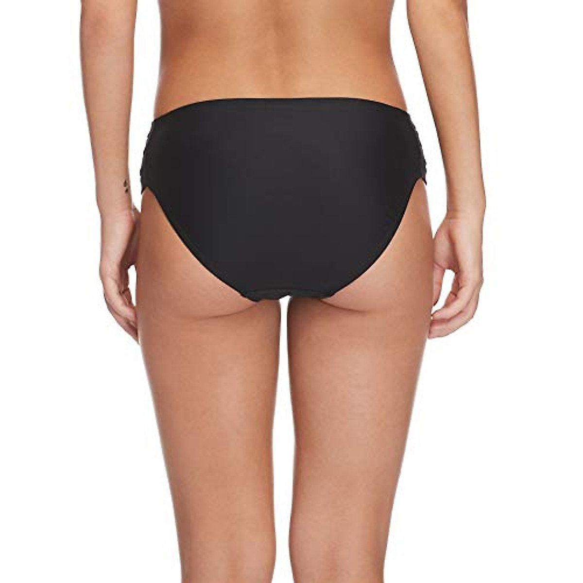 Body Glove Women's Standard Smoothies Nuevo Contempo Solid Full Coverage Bikini Bottom Swimsuit, Black, X-Large