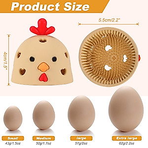 2PCS Egg Cleaner Scrubber Washer for Fresh Eggs & 2PCS Egg Cups, Easy Breakfast, Cute Chicken Egg Brush, Utensil Kitchen Decor Reusable for Breakfast Boiled Cooking Childhood Memories