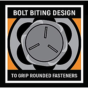 GEARWRENCH 7 Pc. 1/4 & 3/8" Drive Metric Bolt Biter Impact Extraction Socket Set - 87911